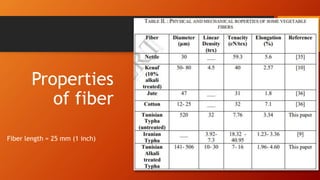 Filling fibers and their scope in pakistan | PPT