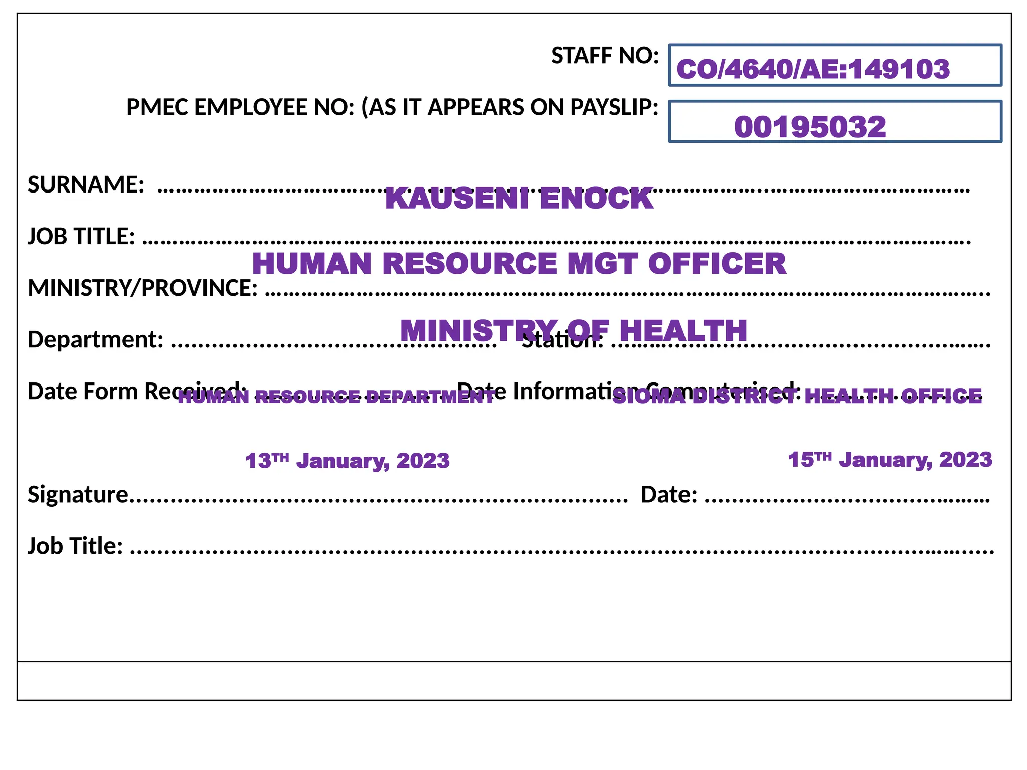 FILLING OF APAS FORM SHANGOMBO (1).pptx for employees | PPTX