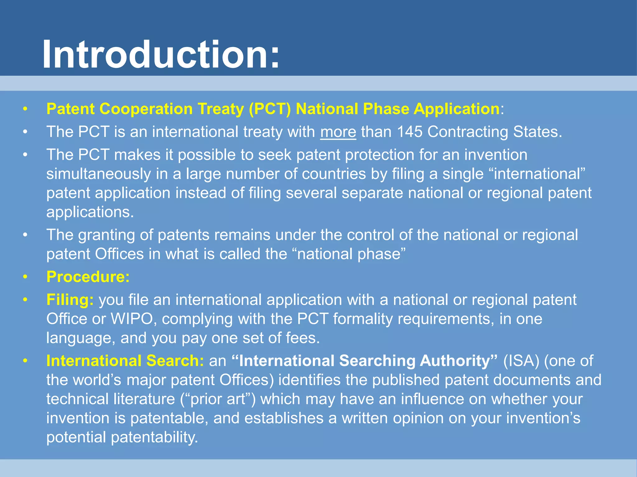 Filling of patent | PPTX