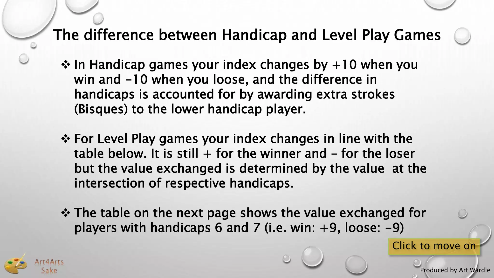 Filling out a handicap card | PPTX