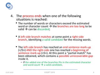 Filling the gaps | PPT