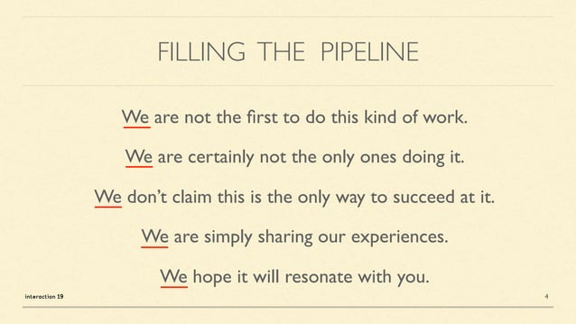 Filling the Pipeline | PPT