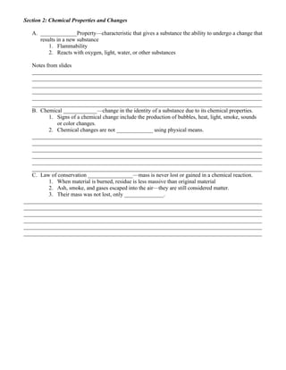 Physical/ Chemical Fill In Notes | DOC