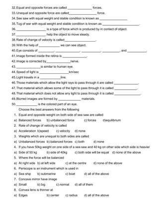 Fill in the blanks v | DOCX