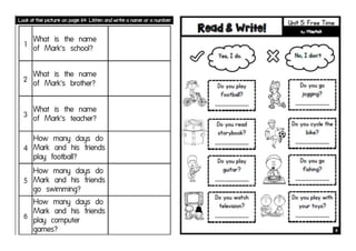 English Year 2 | DOCX