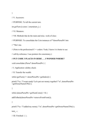 Fill in the missing code for C++- Code from part B is below to make co.pdf
