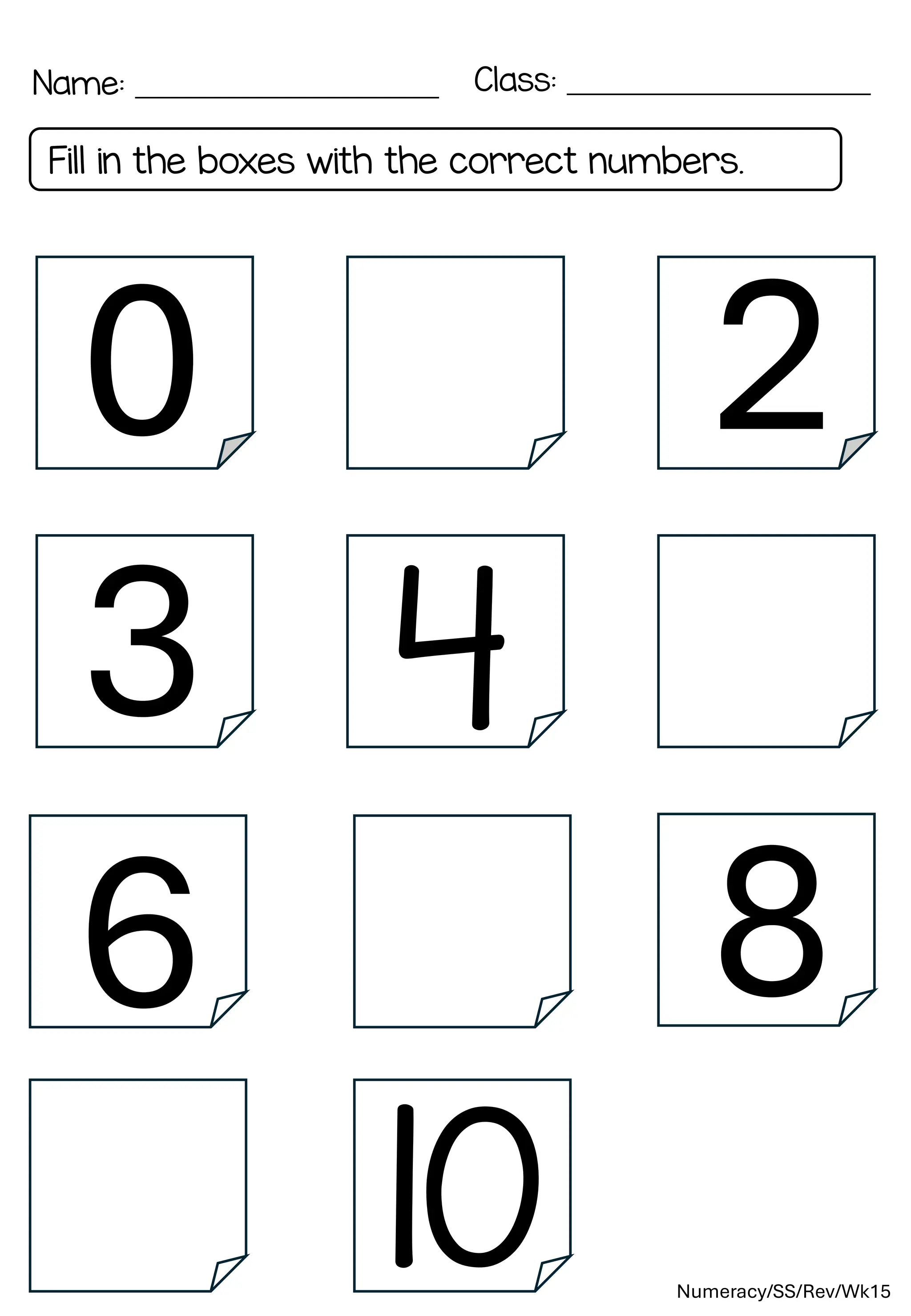 (Worksheet) Fill in the missing number 1-10.pdf