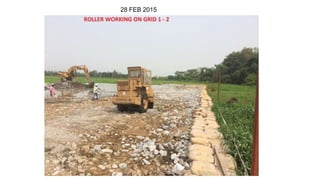 Fillling of 30000 sqm swamp with boulders and sheet pile | PPT