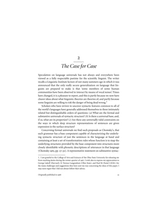 Fillmore case grammar | PDF