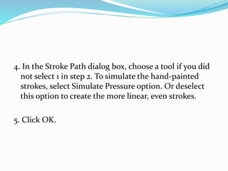 Fill Path with Colour in Photoshop | PPTX