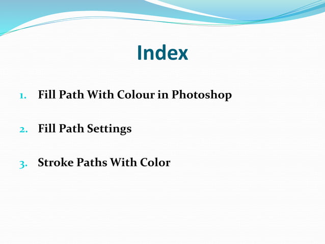 Fill Path with Colour in Photoshop | PPT