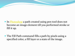 Fill Path with Colour in Photoshop | PPTX