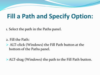 Fill Path with Colour in Photoshop | PPTX