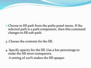 Fill Path with Colour in Photoshop | PPTX
