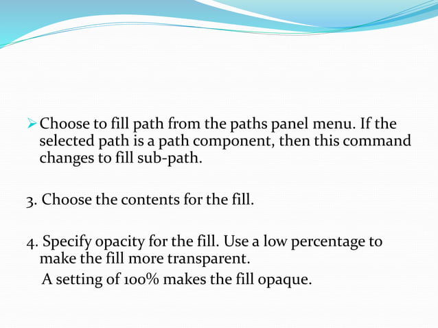 Fill Path with Colour in Photoshop | PPT