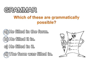 Phrasal Verb - Fill something in | PPT