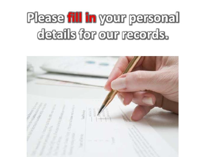 Phrasal Verb - Fill something in