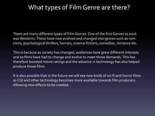 Film genres | PPT