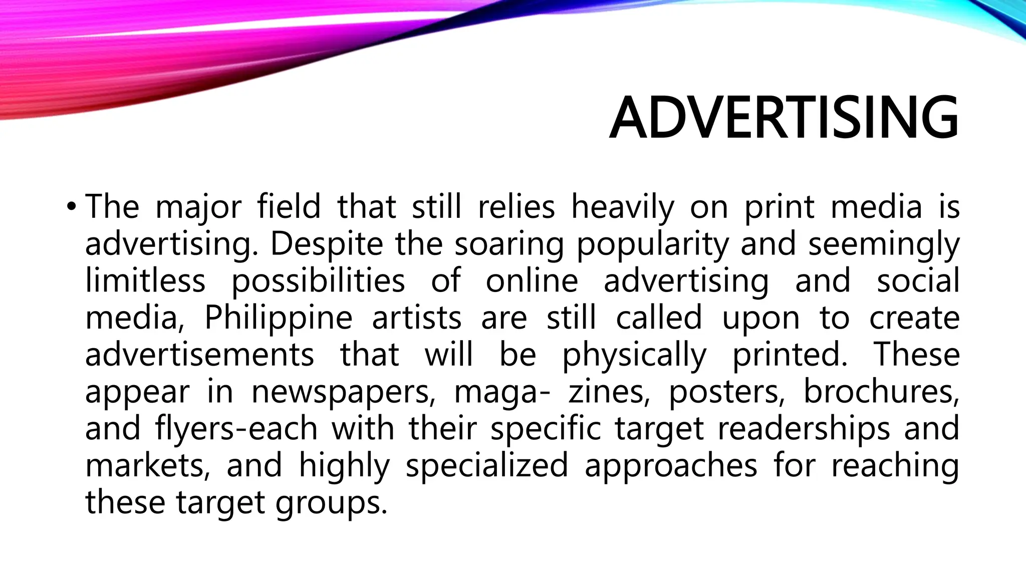 Media Based arts in the Philippines specifically Film | PPTX