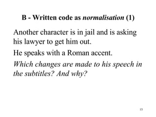 Film dialogue, subtitles and language awareness | PPT