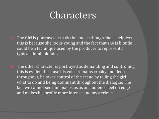 Analysis 2 - Scream | PPT