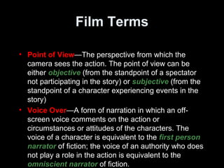 Film Terms | PPT | Video Production | Content Production