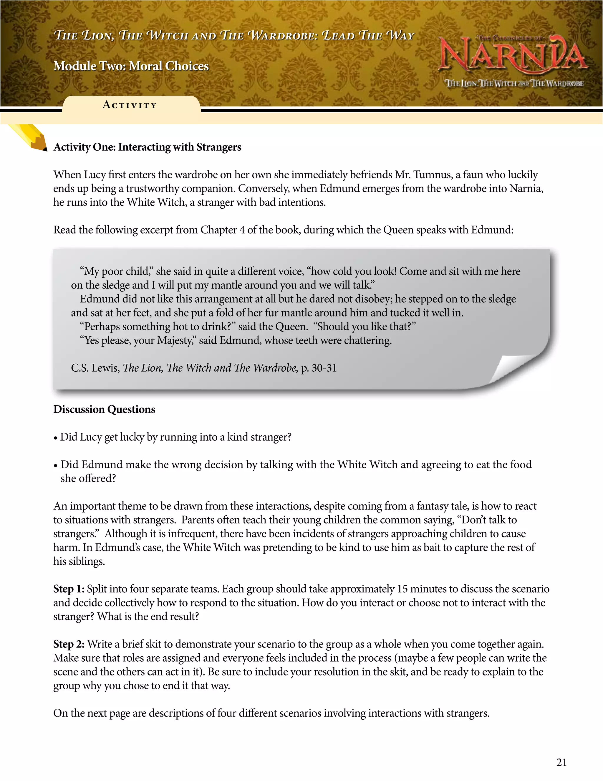 narnia-the-lion-the-witch-and-the-wardrobe | PDF