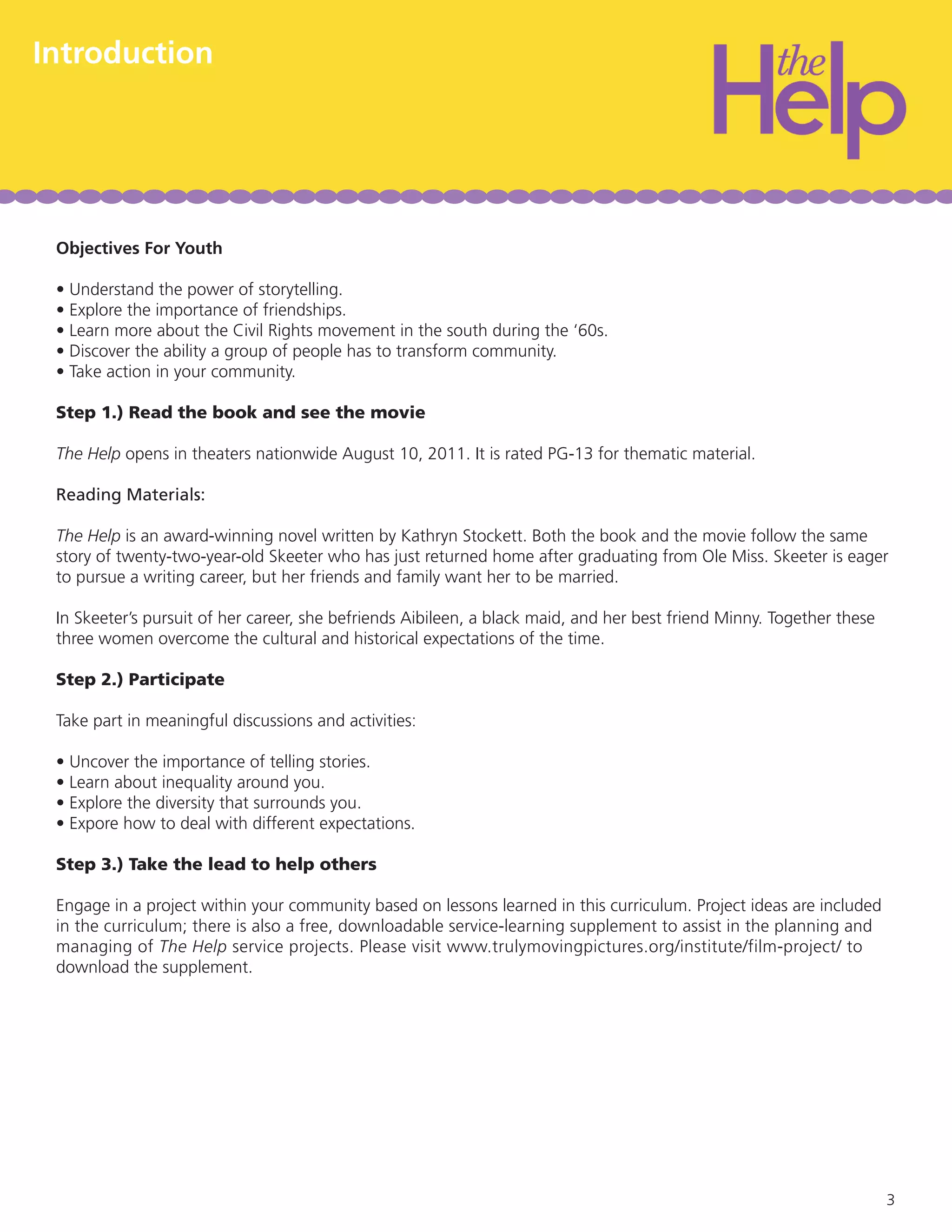 Film the-help-film-curriculum | PDF