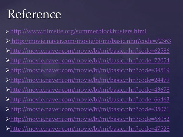 Film top10 summer blockbusters ppt | PPTX | Movies | Entertainment