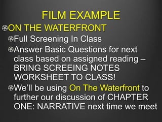 WCC Film 100 course introduction-otw powerpoint LUTHER | PPT