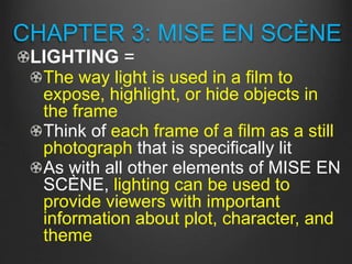 WCC FILM 100 mise-en-scene-chapter #3 LUTHER | PPTX