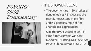 WCC FILM 100 PSYCHO SCENE ANALYSIS REVIEW | PPT
