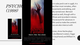 WCC FILM 100 PSYCHO SCENE ANALYSIS REVIEW | PPT
