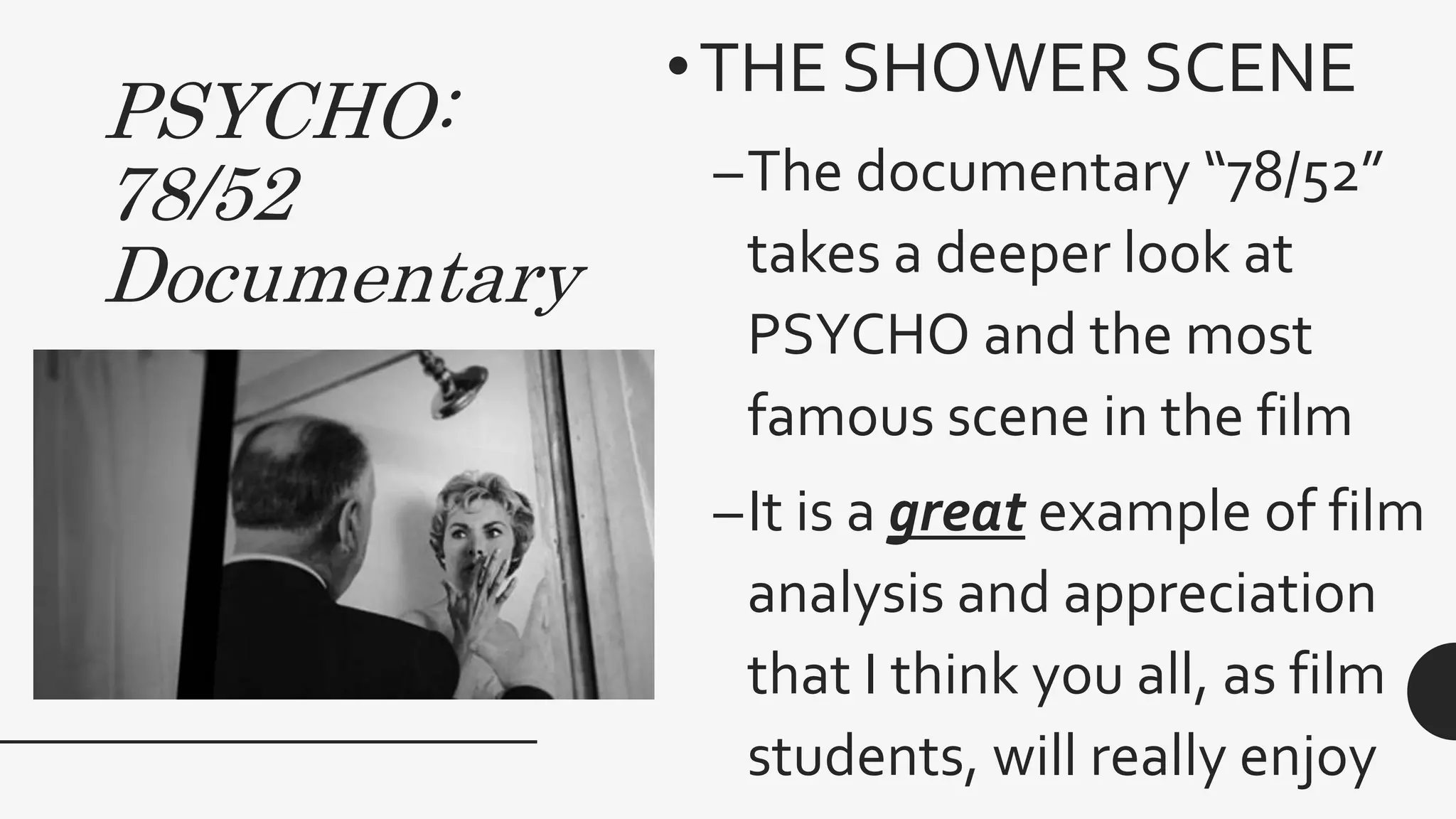 WCC FILM 100 psycho parlor scene analysis powerpoint (updated) LUTHER ...