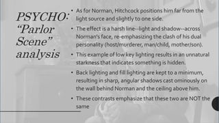 WCC FILM 100 psycho parlor scene analysis powerpoint (updated) LUTHER ...