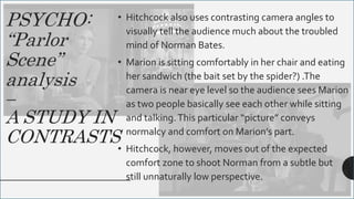 WCC FILM 100 psycho parlor scene analysis powerpoint (updated) LUTHER ...