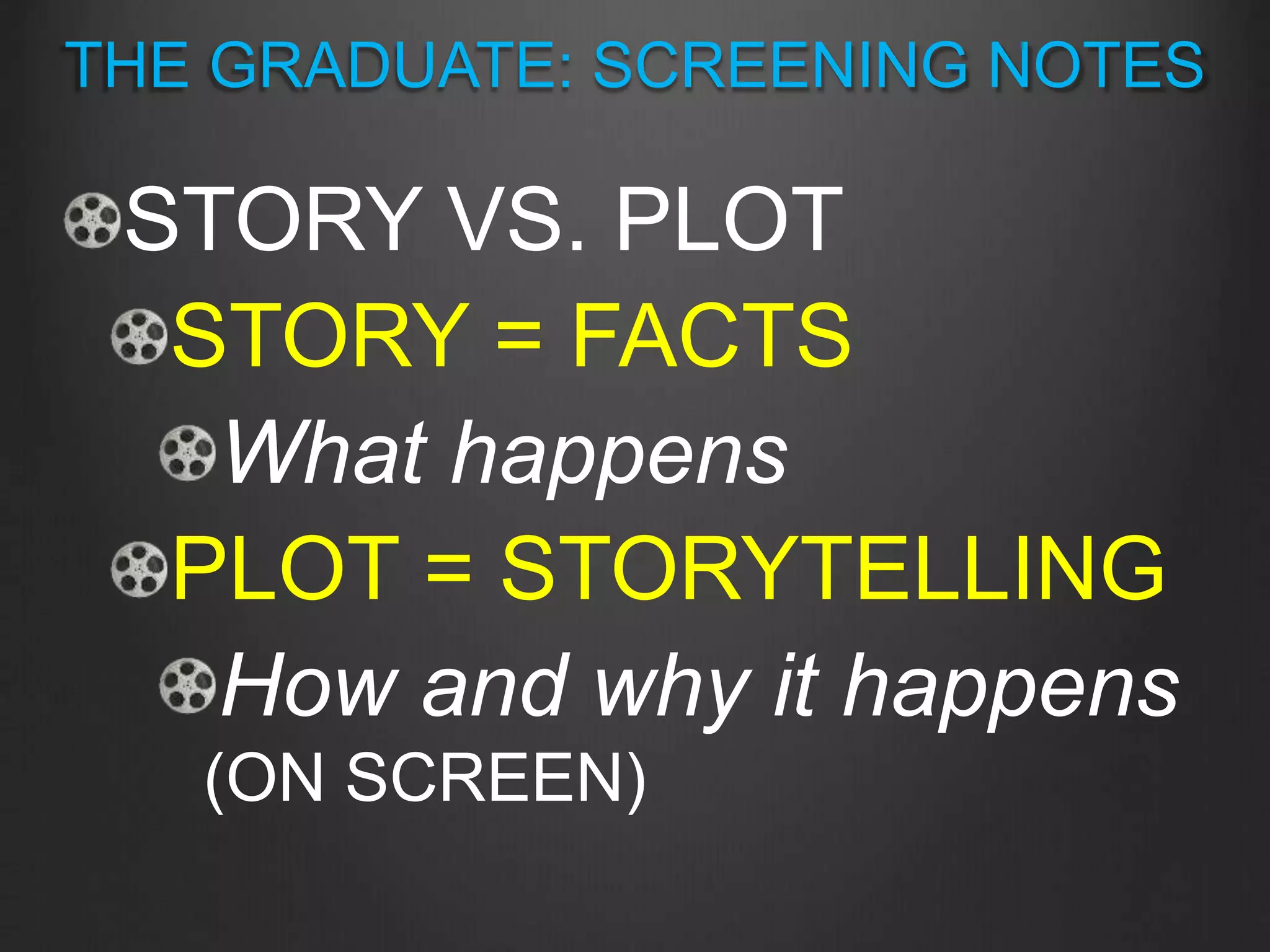 WCC Film 100 the graduate screening notes powerpoint LUTHER | PPT