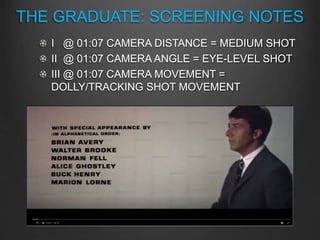 WCC Film 100 the graduate screening notes powerpoint LUTHER | PPT