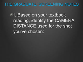 WCC Film 100 the graduate screening notes powerpoint LUTHER | PPT