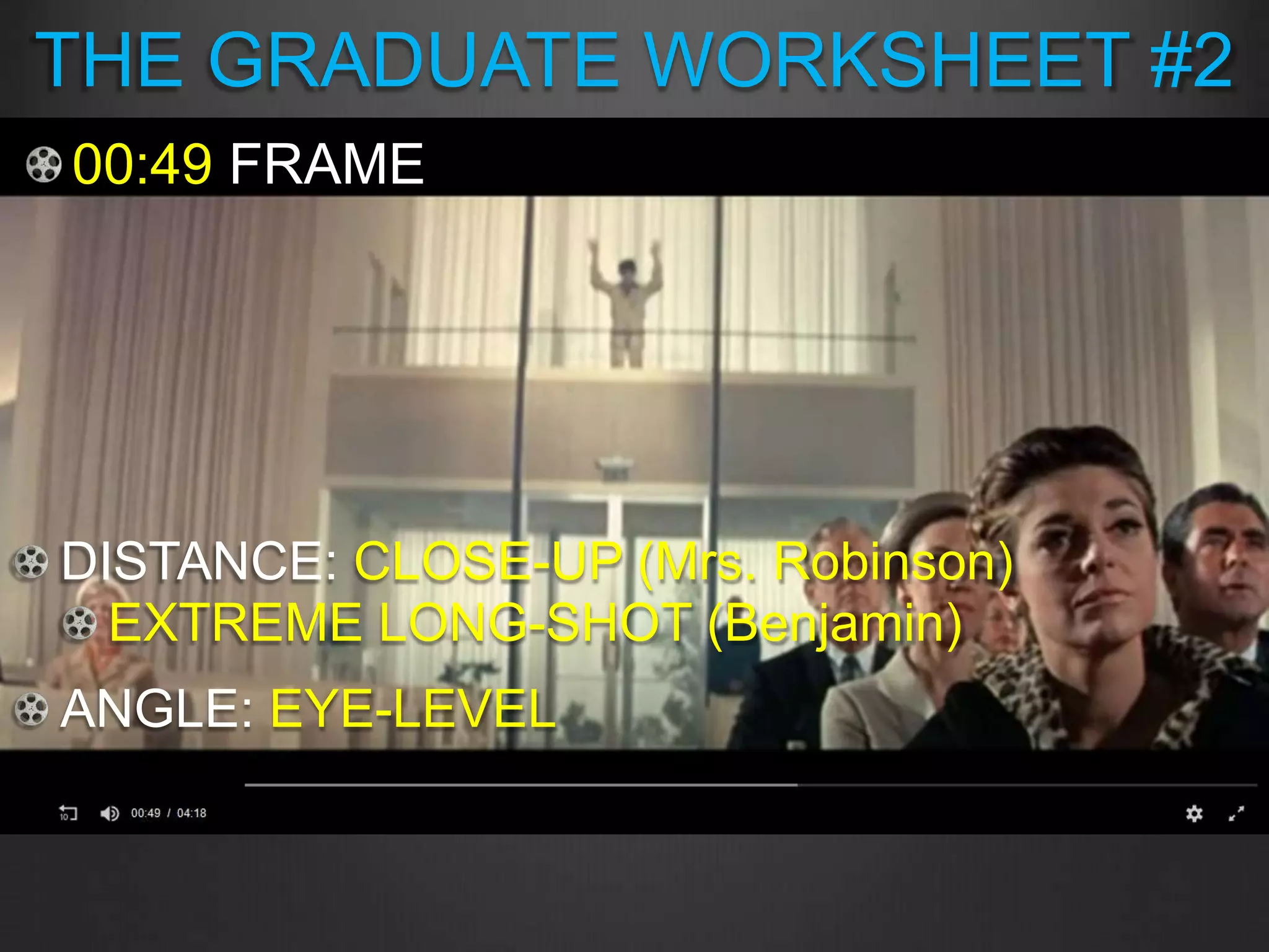 FILM 100 THE GRADUATE WORKSHEET | PPTX
