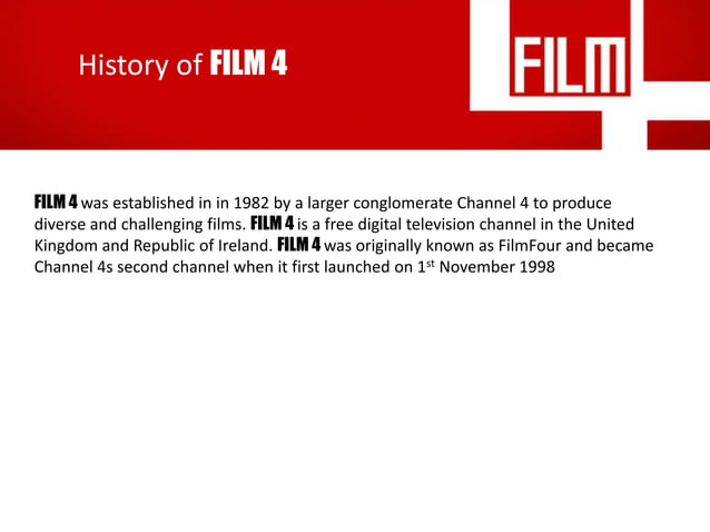Film4 presentation | PPT