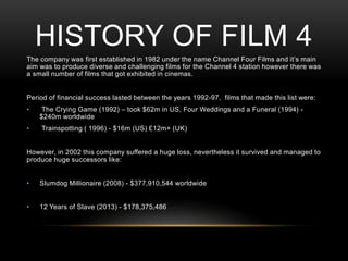 Film 4 production company- Research | PPT