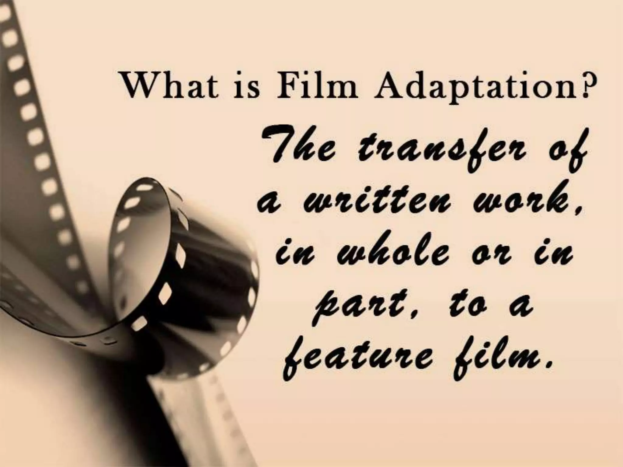 Film Adaptations | PPTX