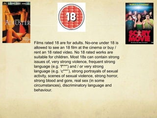 Film age rating (1) irene | PPT