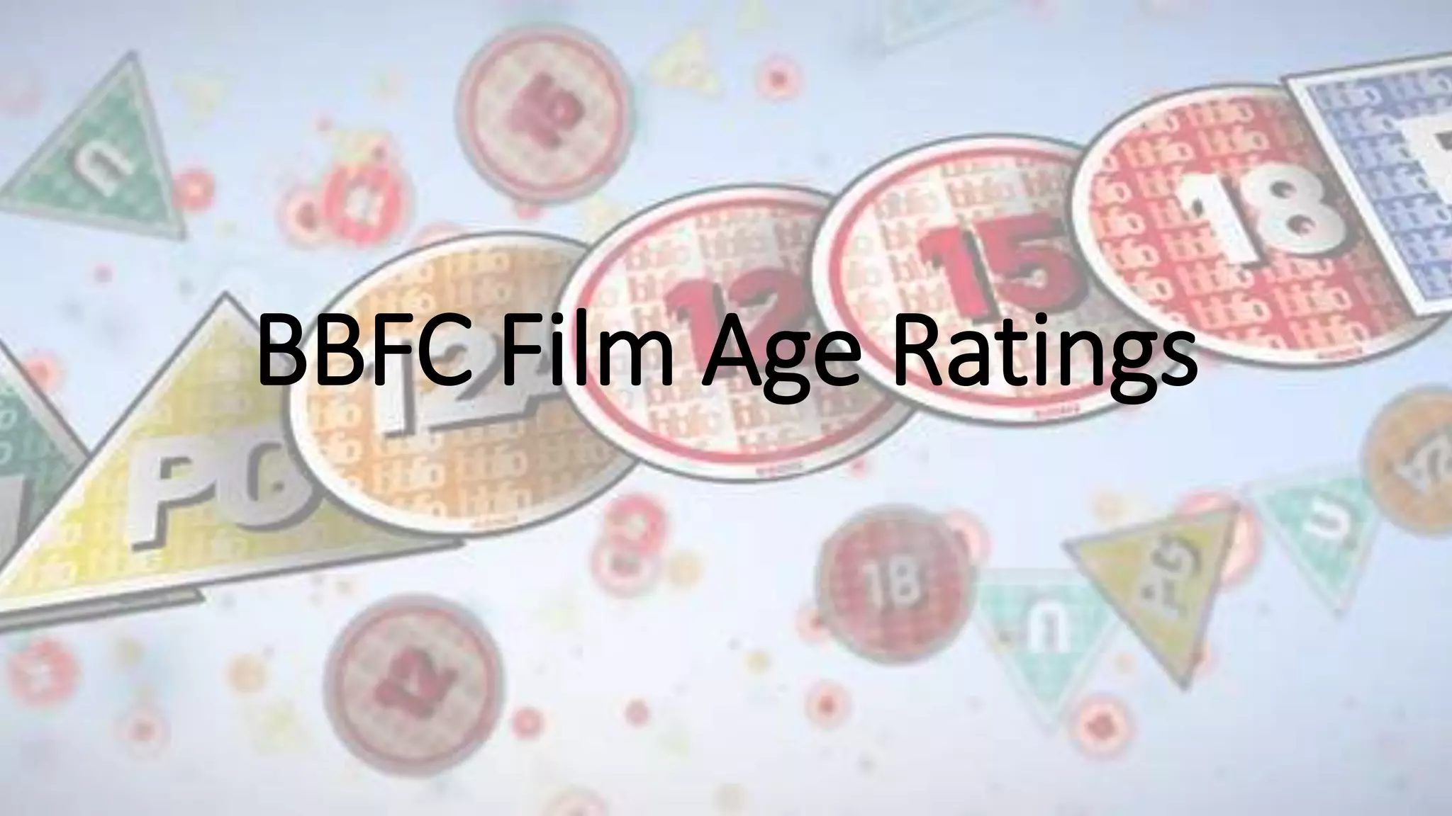 Film age ratings | PPTX