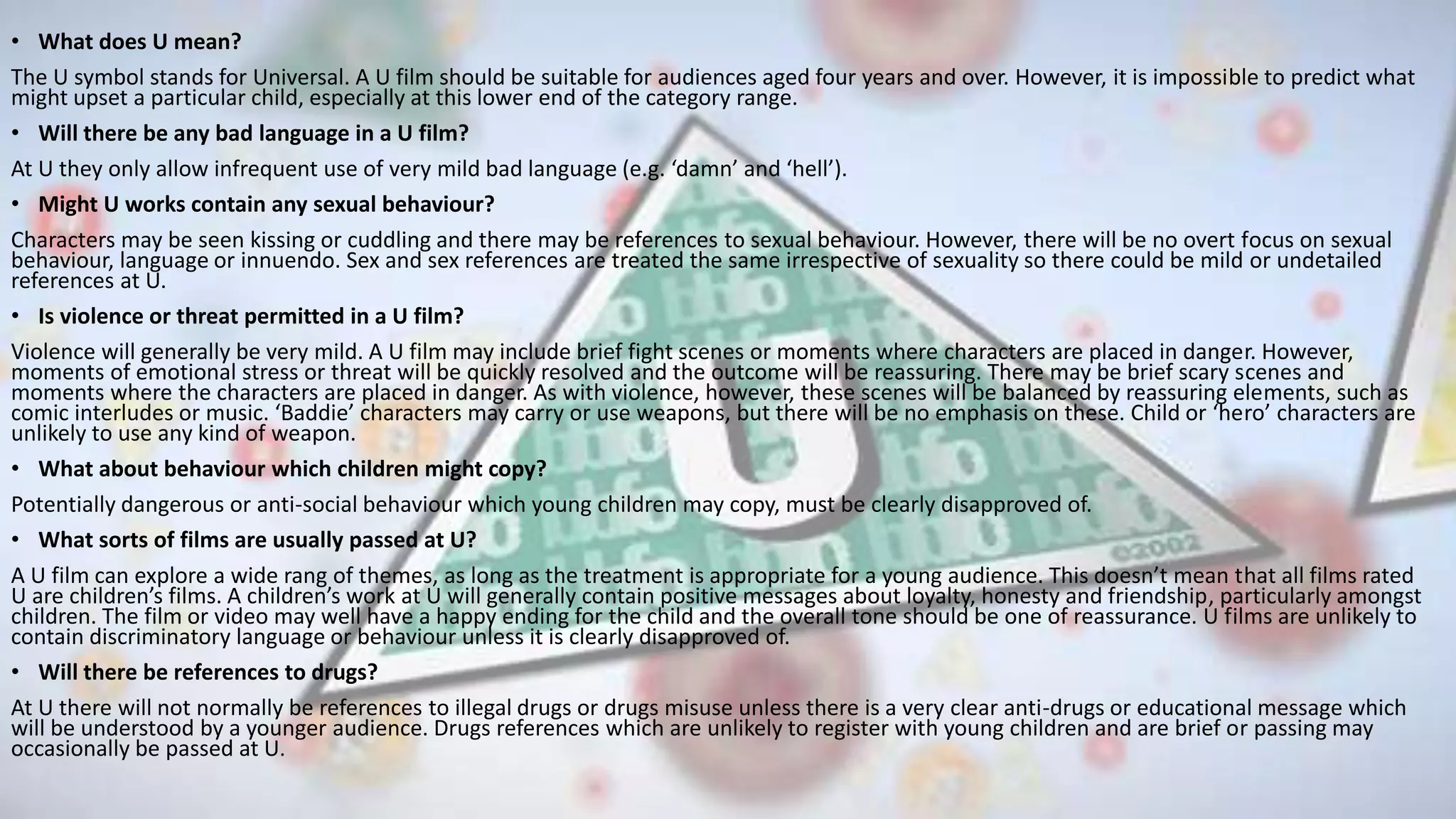 Film age ratings | PPTX