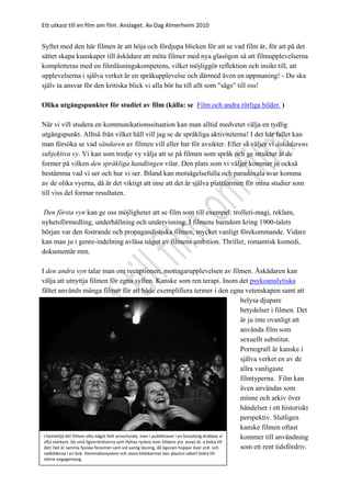 Filmanalys | PDF