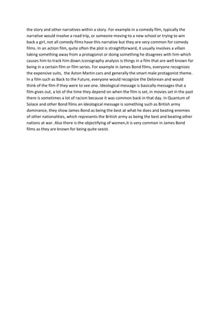 Film analysing article | DOCX | Movies | Entertainment