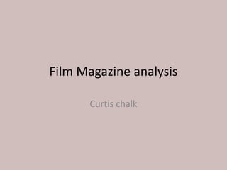Film analysis | PPT