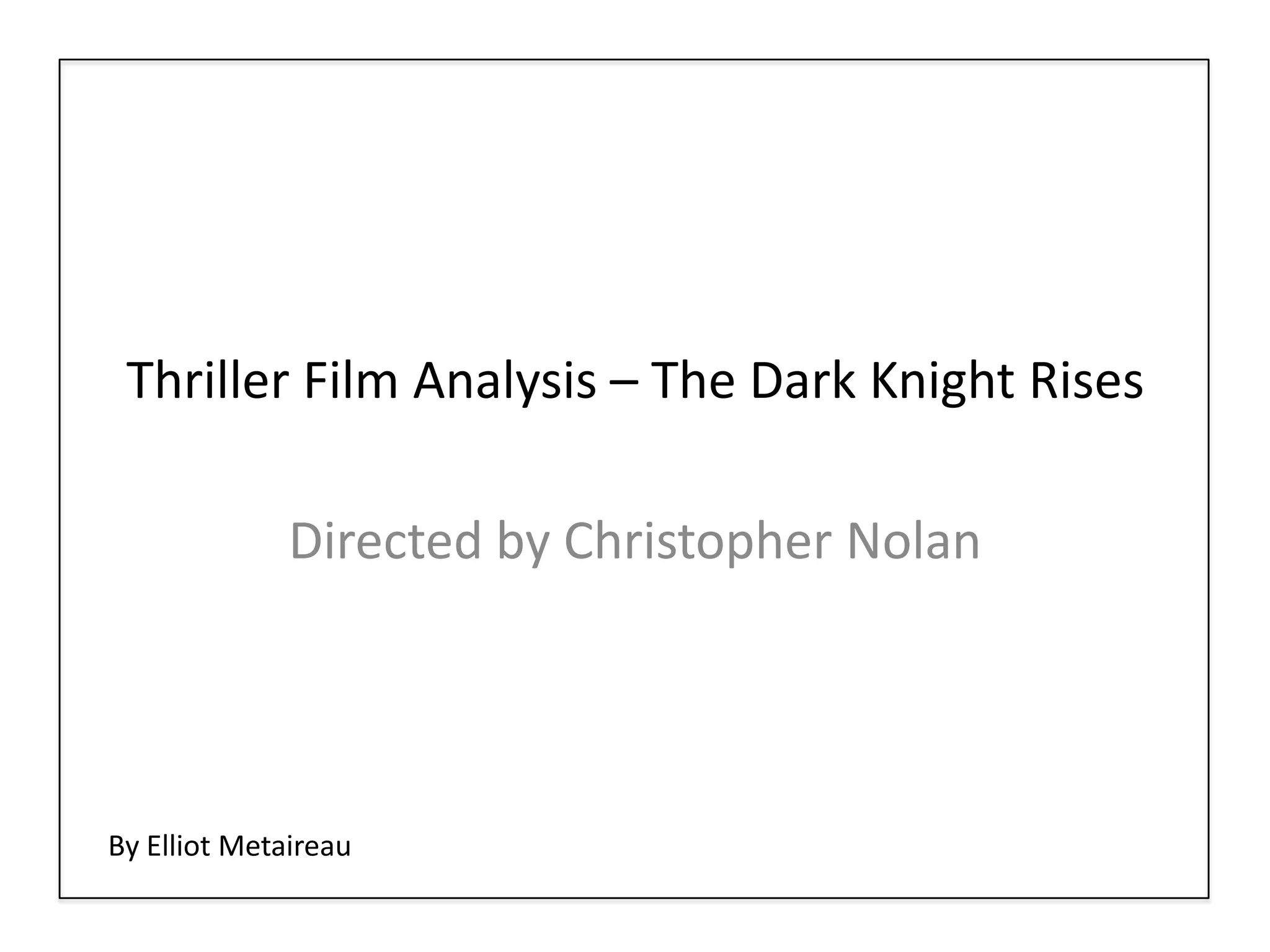 Film analysis1 | PPTX